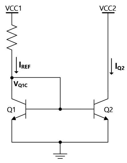 Solved Vcc1 = 10V Vcc2 = 2 V R = 9.3553 k ohm I_Q2 = | Chegg.com