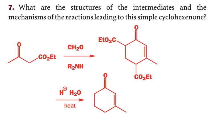 Solved 7. What are the structures of the intermediates and | Chegg.com