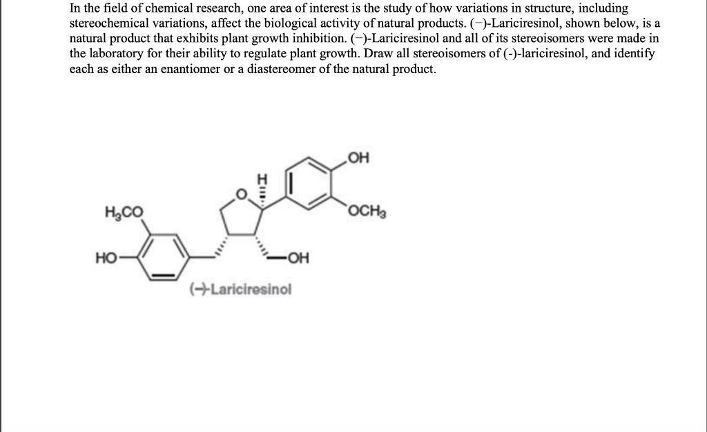 Solved In the field of chemical research, one area of | Chegg.com