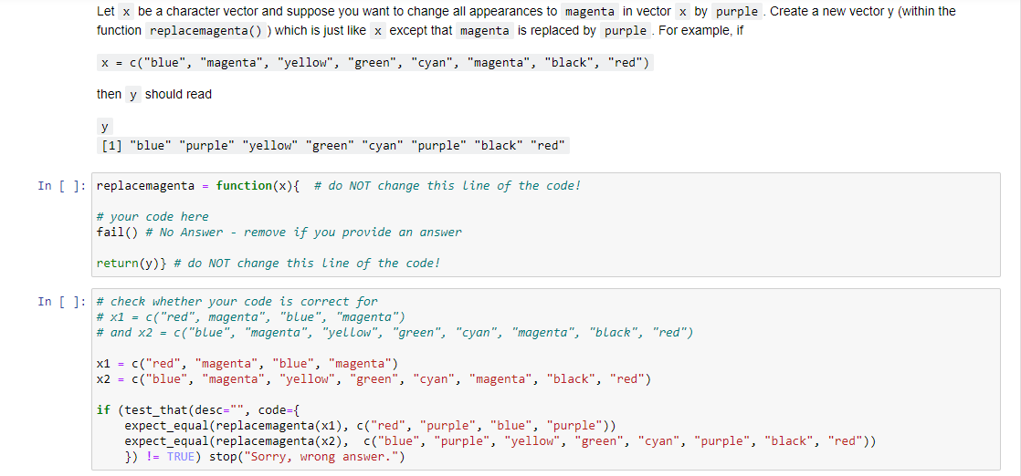 Solved Let x be a character vector and suppose you want to | Chegg.com
