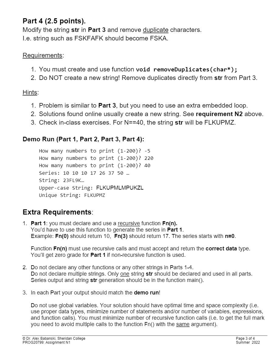 Solved PROG20799: Data Structures and Algorithms in C | Chegg.com
