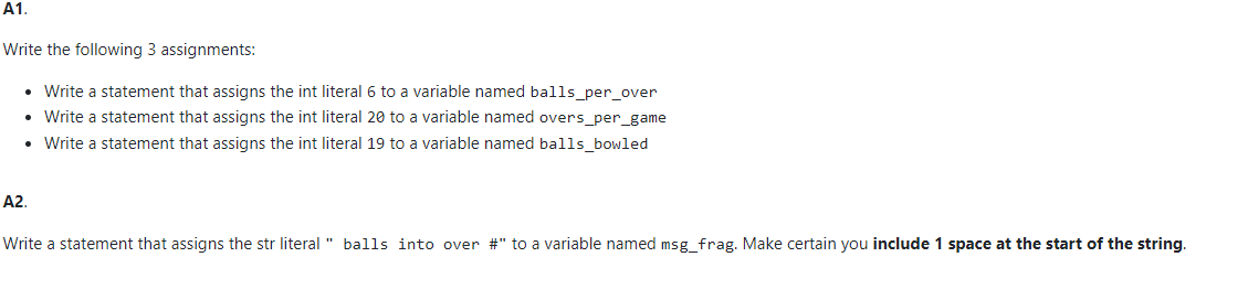 Solved B1. Write a statement that assigns a variable named | Chegg.com