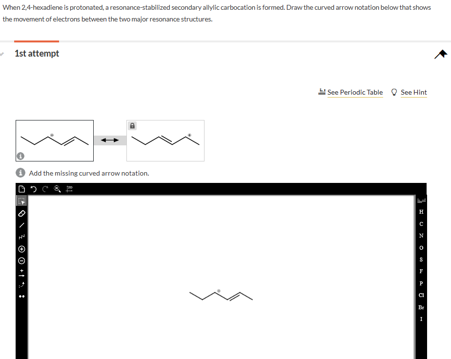 Solved When 2,4-hexadiene is protonated, a | Chegg.com