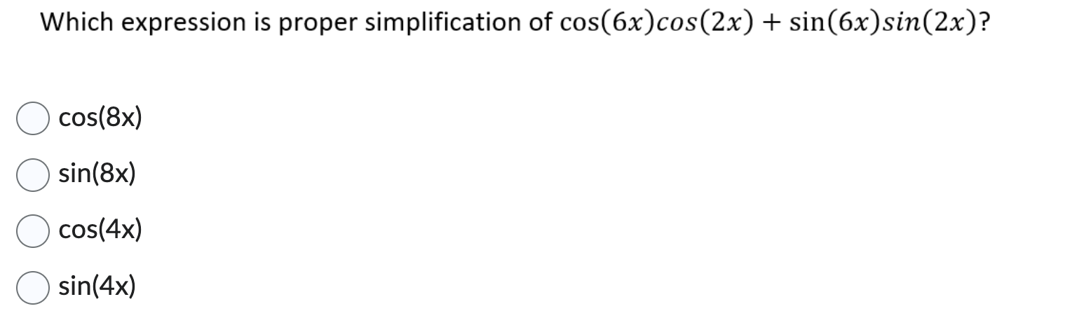 Solved Which expression is proper simplification of | Chegg.com