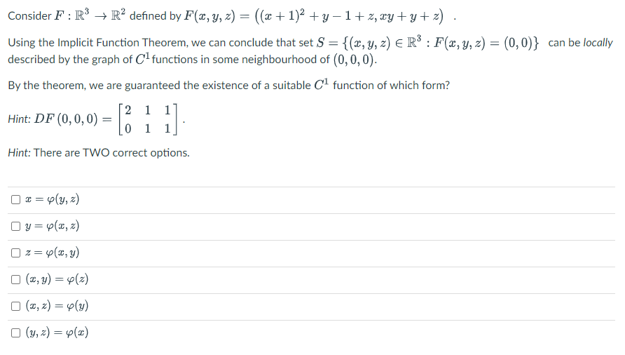 Solved Consider F:R3→R2 defined by | Chegg.com