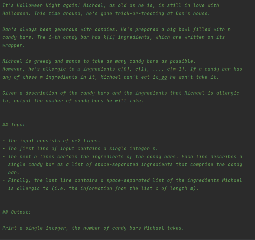 Solved Python question: It's Halloween Night again! | Chegg.com