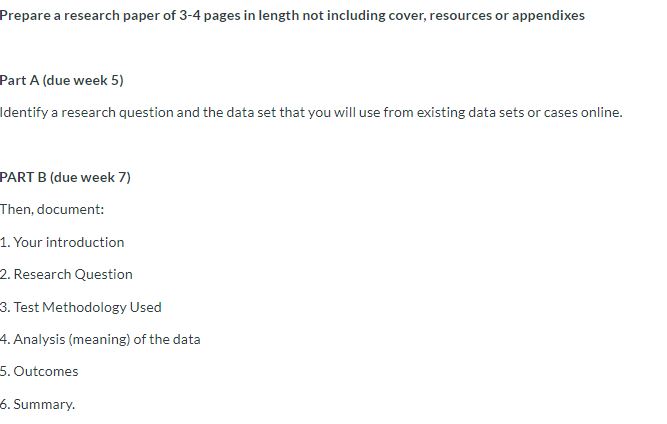 Solved Prepare a research paper of 3-4 pages in length not | Chegg.com