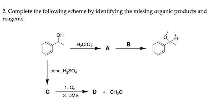 Solved 2. Complete the following scheme by identifying the | Chegg.com