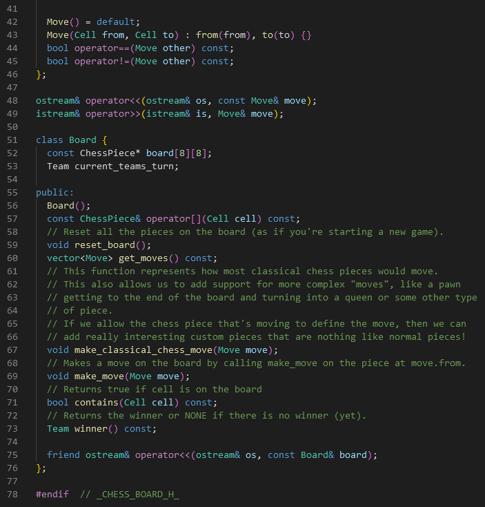 Solved 1 #ifndef _CHESS_BOARD_H_ #define _CHESS_BOARD_H_ 2 | Chegg.com