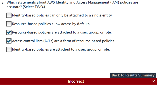 Solved Which statements about AWS Identity and Access | Chegg.com