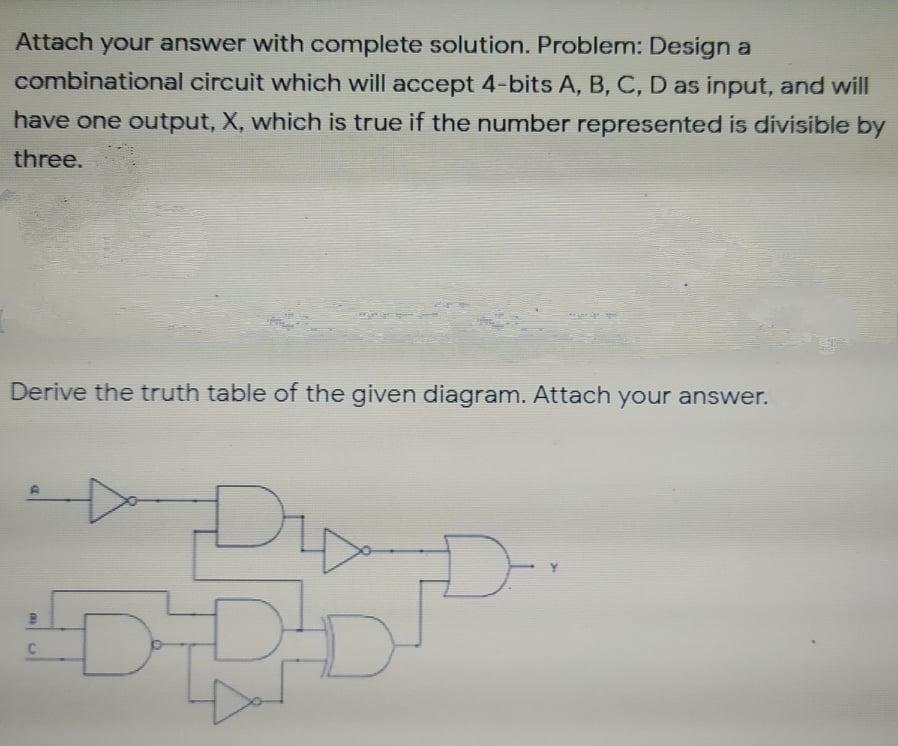 Solved Attach your answer with complete solution. Problem: | Chegg.com