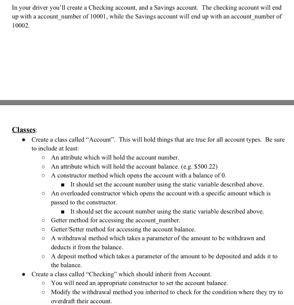 Concept Summary: 1. Inheritance 2. Over-riding | Chegg.com
