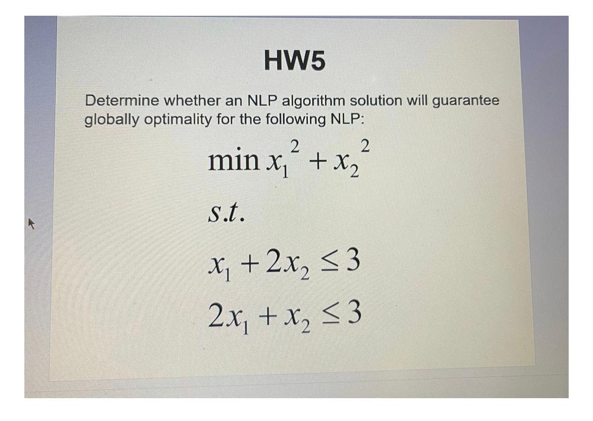 Solved Hw5 Determine Whether An Nlp Algorithm Solution Will 1922