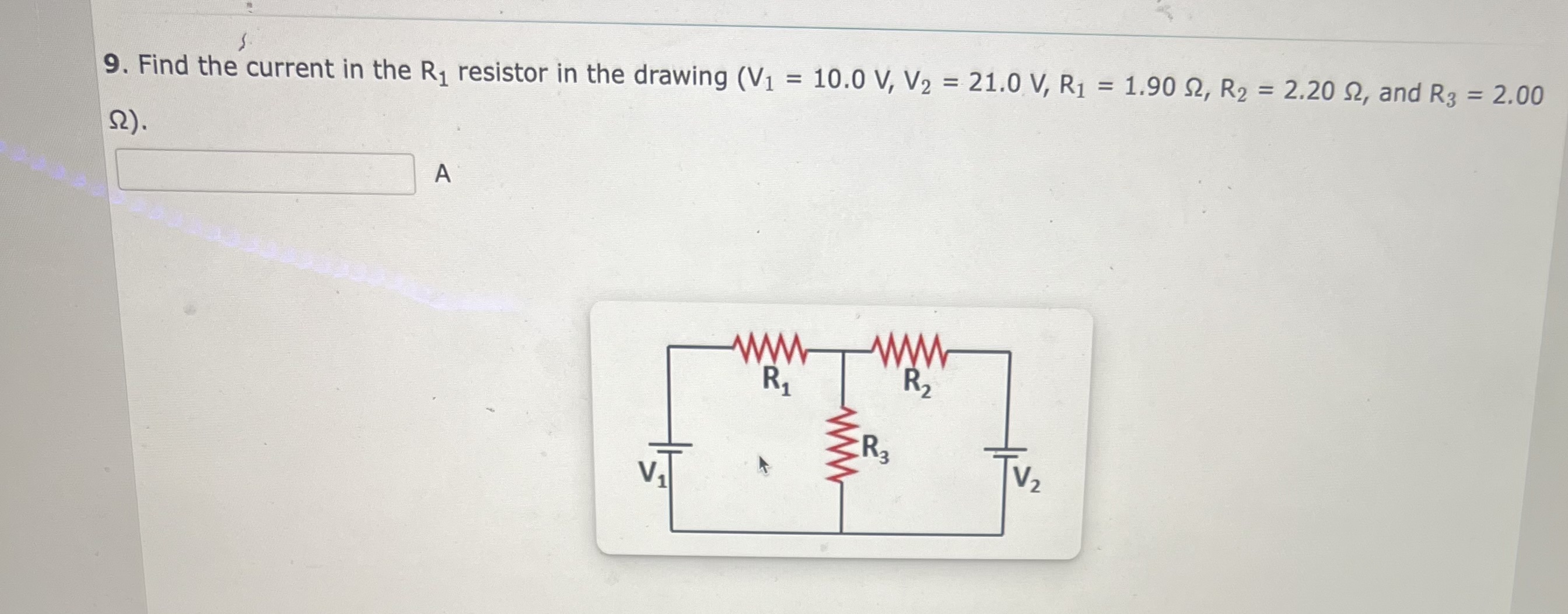 Solved Find the current in the R1 ﻿resistor in the drawing | Chegg.com