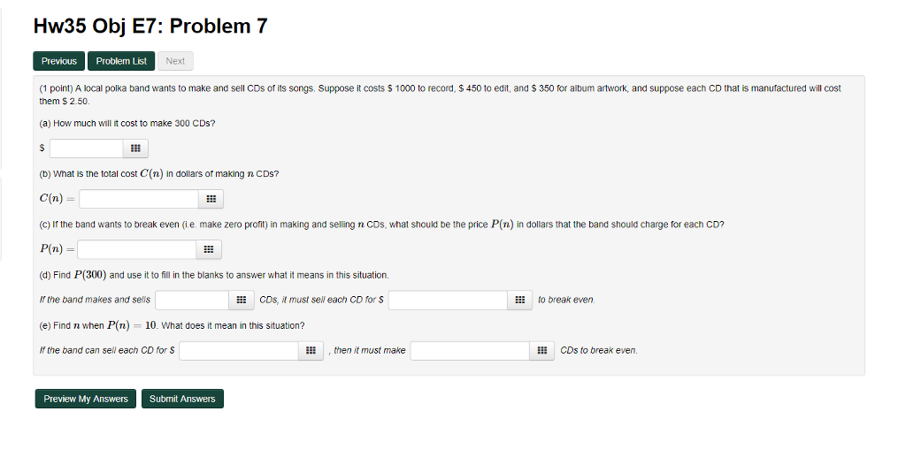Solved Hw35 Obj E7: Problem 7 Previous Problen List Next (1 | Chegg.com