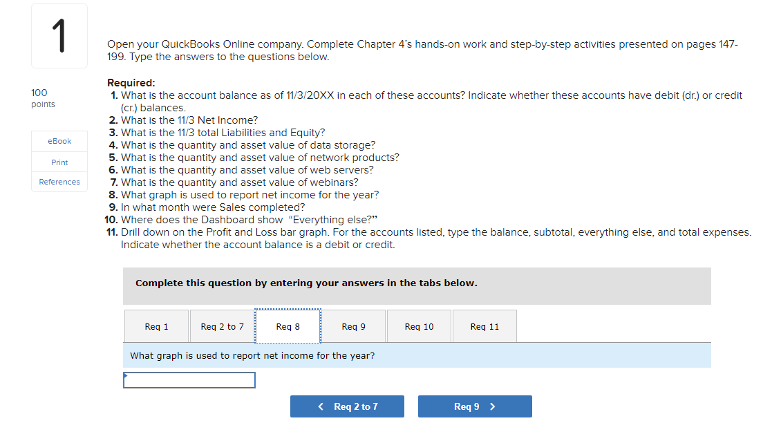 Chapter 4 Check Your Progress Open your QuickBooks | Chegg.com