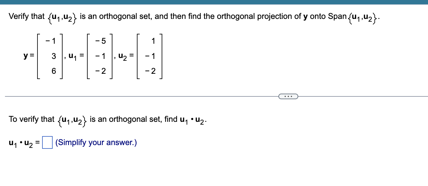 Write x as the sum of two vectors, one in Span (u₁, | Chegg.com