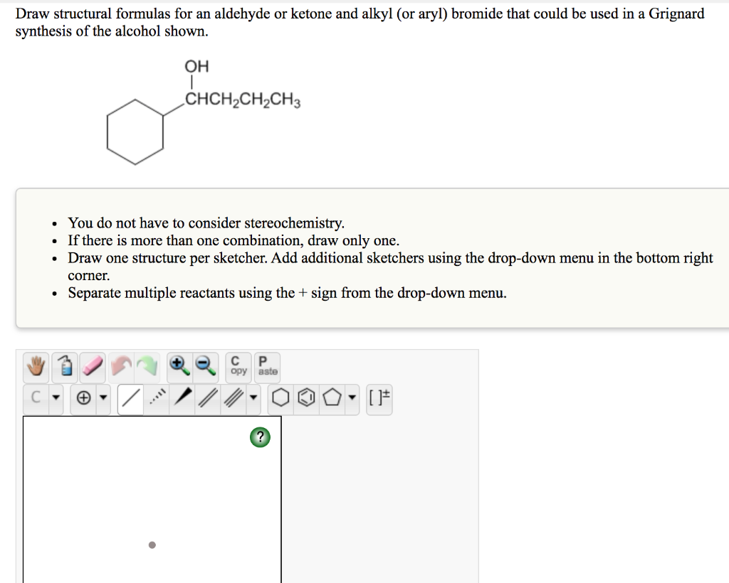 Solved Draw structural formulas for an aldehyde or ketone | Chegg.com