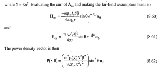 Assume a loop antenna as shown in Figure 8.14 in your | Chegg.com