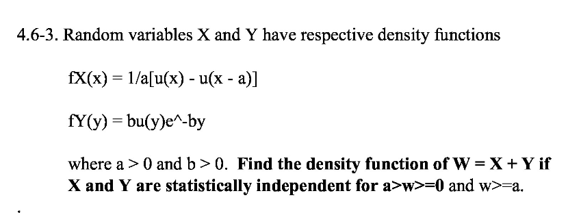4.6-3. Random variables X and Y have respective | Chegg.com