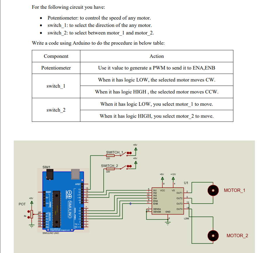 Solved For the following circuit you have: ﻿Potentiometer: | Chegg.com