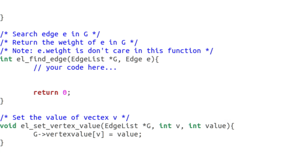 You are going to implement the edge list for an | Chegg.com