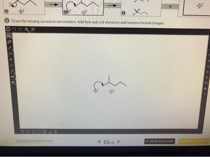 Solved + i Draw the missing curved arrow notation. Add lone | Chegg.com
