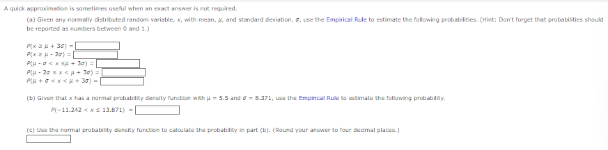 Solved A quick approximation is sometimes useful when an | Chegg.com