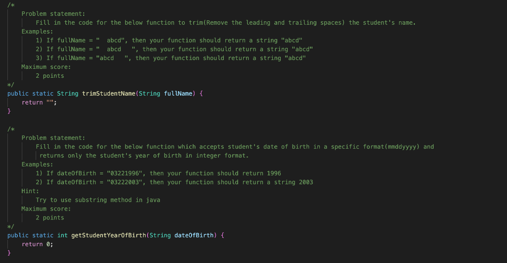Solved Code In Java To Avoid Compilation Issues With Chegg