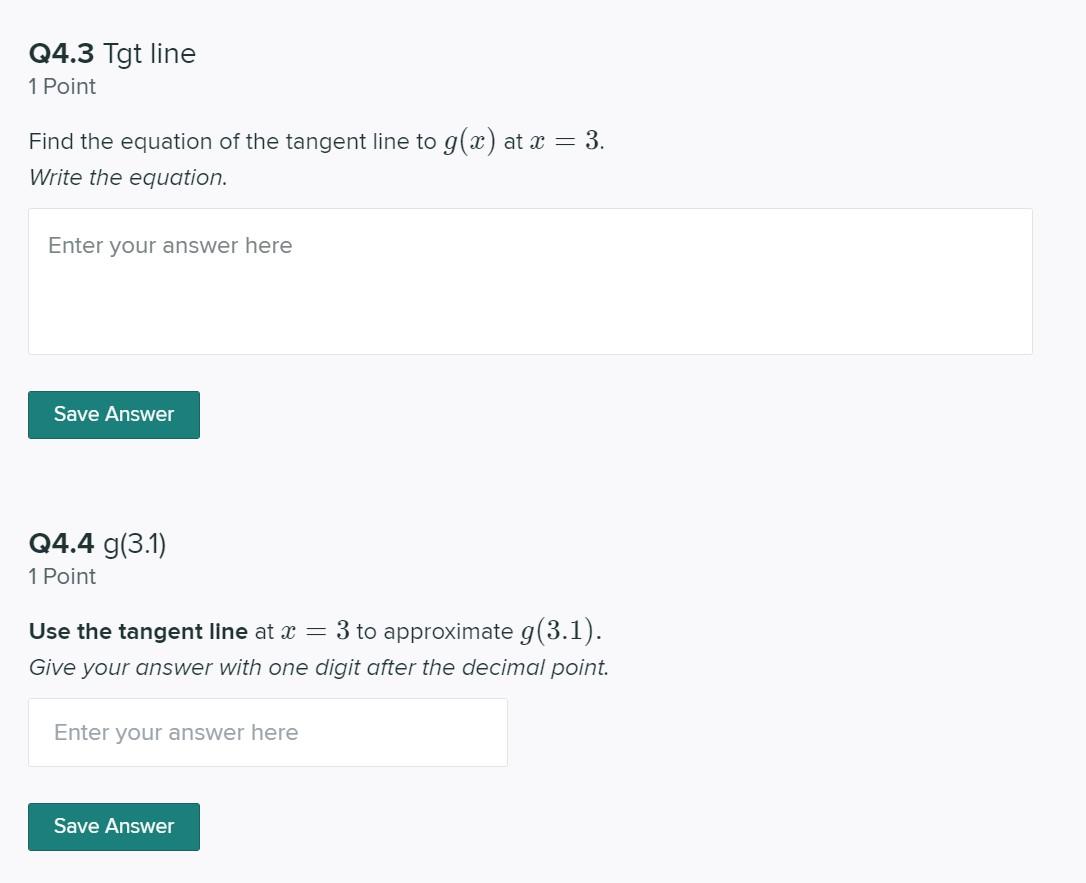 Solved Q4 poly de 4 Points Let g(x)=x3−2.5x2+2x. Use | Chegg.com