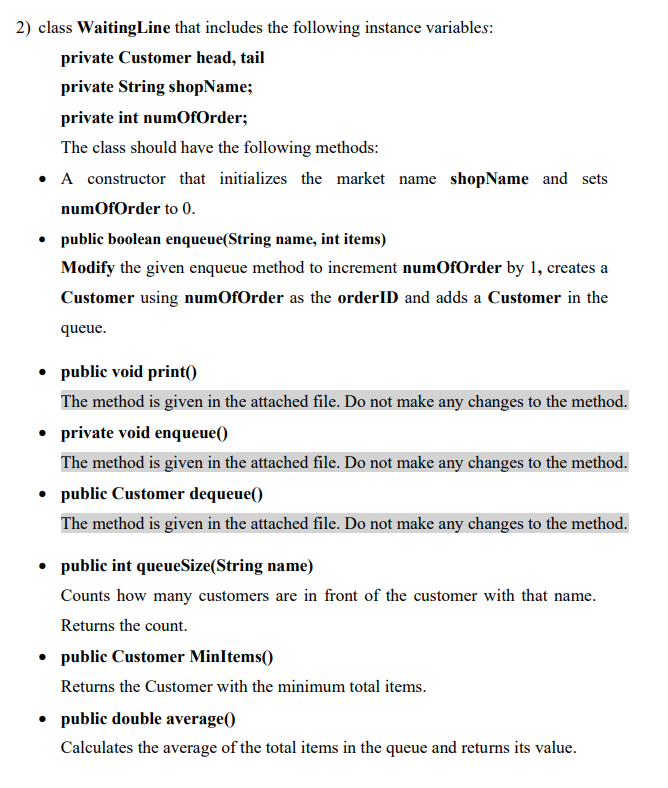Consider the Queue data structure implementation to | Chegg.com