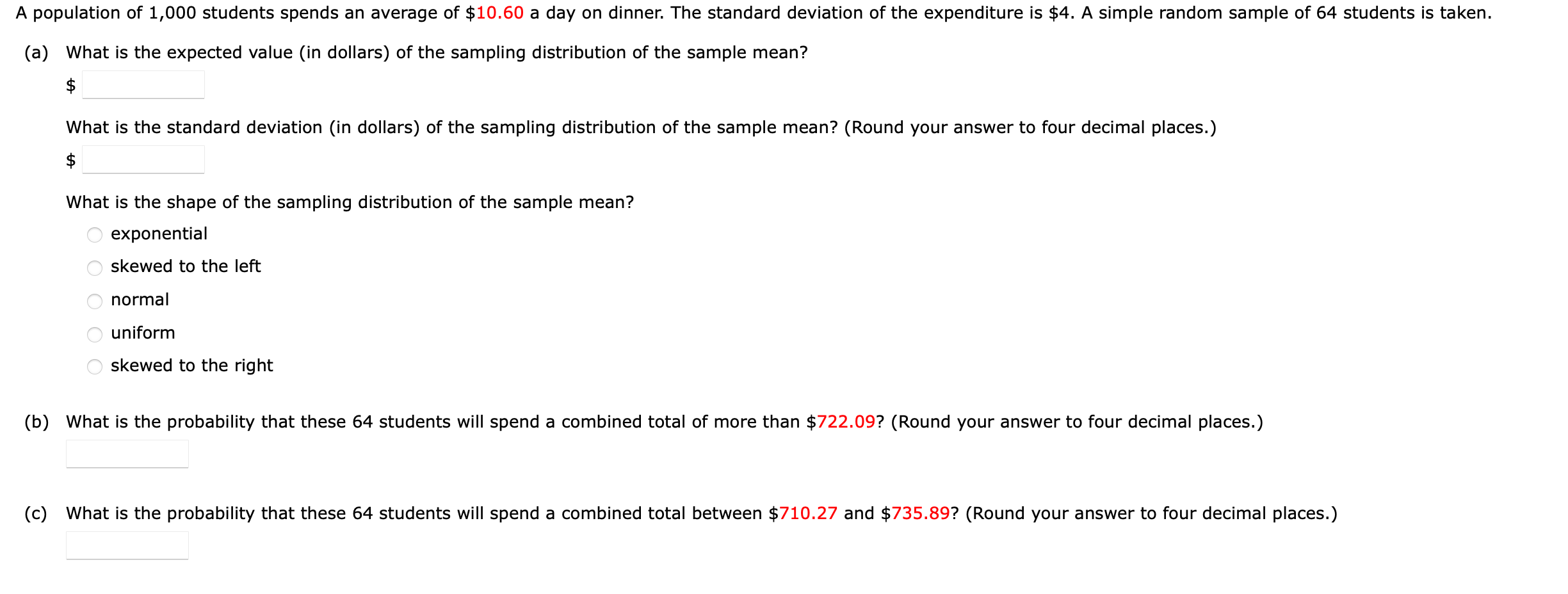 Solved skewed to the left normal uniform skewed to the right | Chegg.com