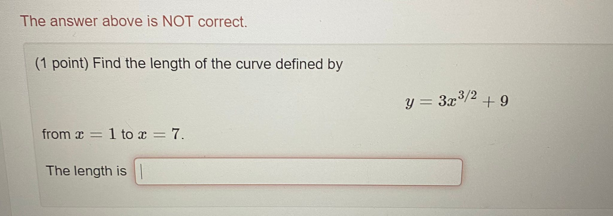 Solved The answer above is NOT correct.(1 ﻿point) ﻿Find the | Chegg.com