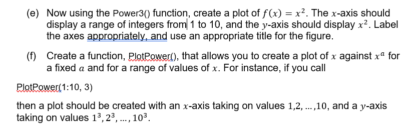 power3 = function(x,a){ result = x^a ; #x power | Chegg.com