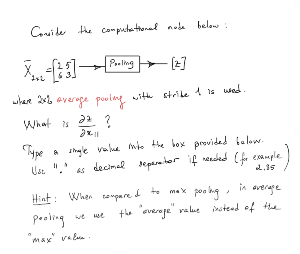 Consider the computational node below: where 2×2 | Chegg.com