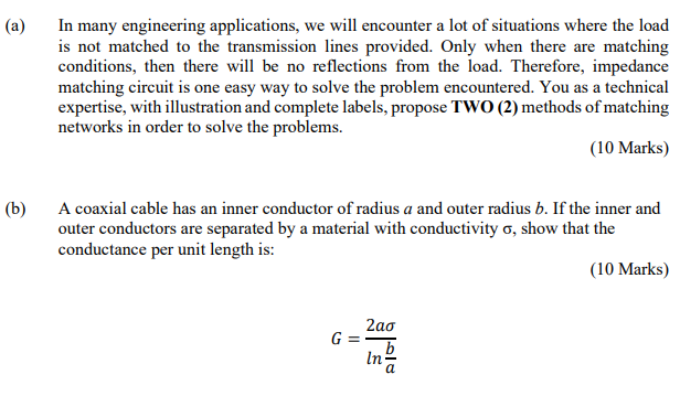 Solved (a) In many engineering applications, we will | Chegg.com