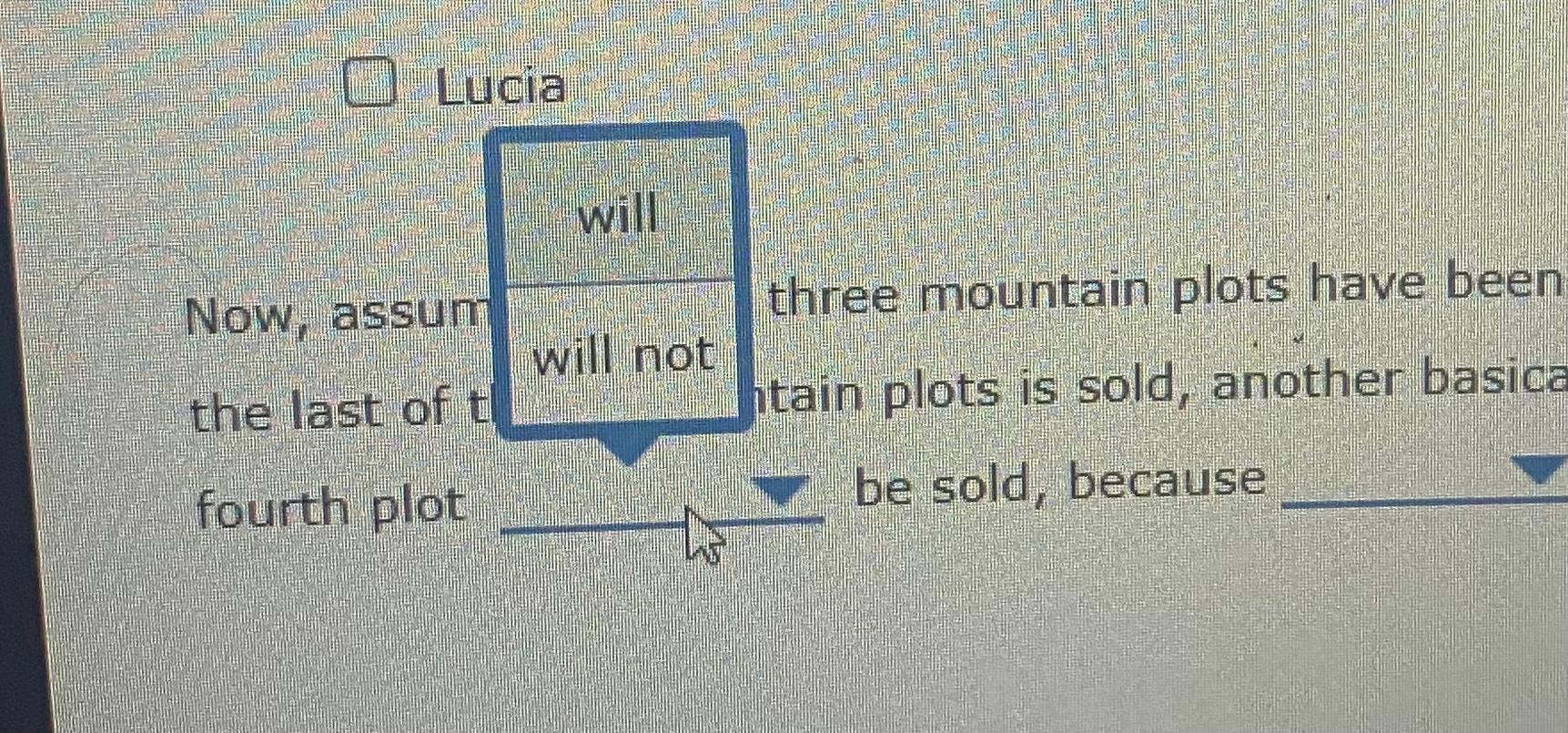 Solved Ginny Kenji Lucia Jow, assume that the three mountain | Chegg.com