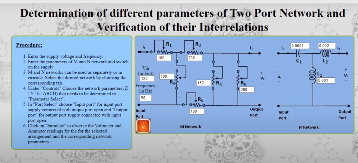 Determination of different parameters of Two Port | Chegg.com