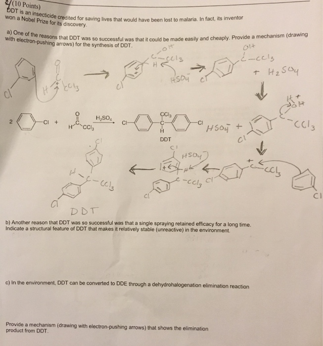 Solved DDT is an insecticide credited for saving lives that | Chegg.com