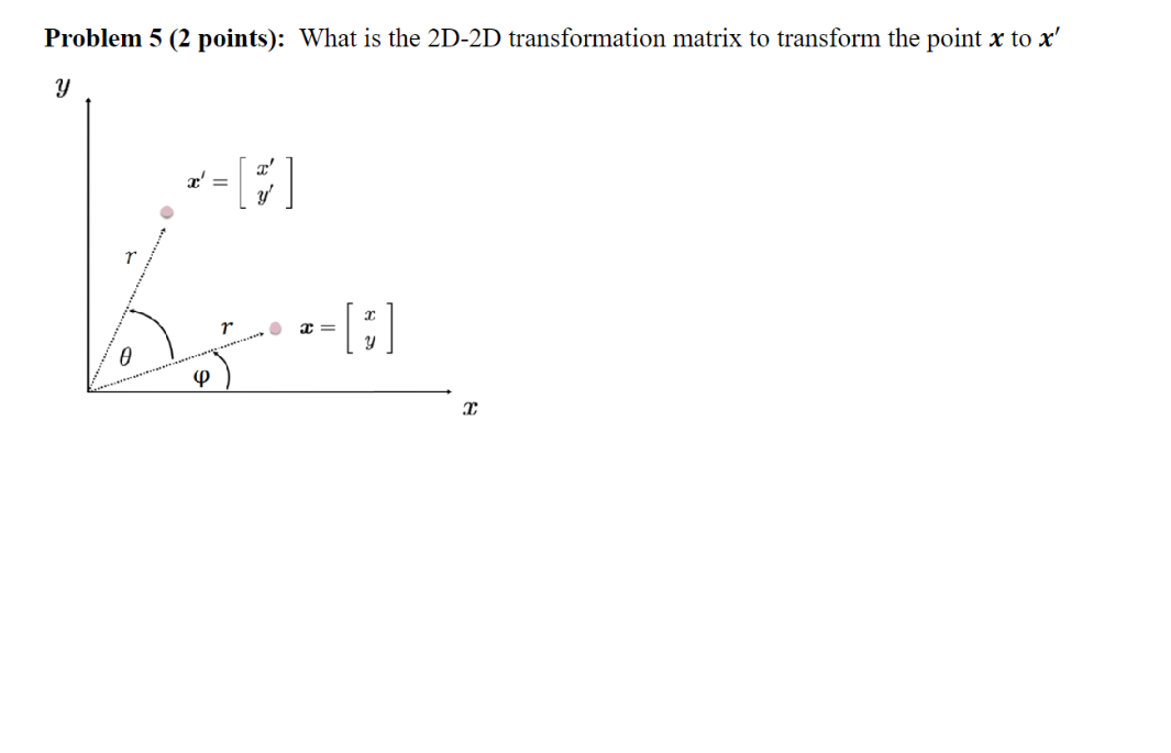 Solved Problem 5 ( 2 points): What is the 2D-2D | Chegg.com
