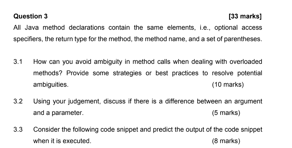 Solved 3.4 Explain the output in terms of code blocks and | Chegg.com