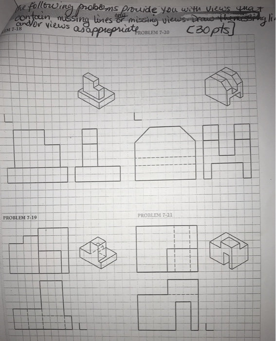 Solved The following problems provide you with views that | Chegg.com