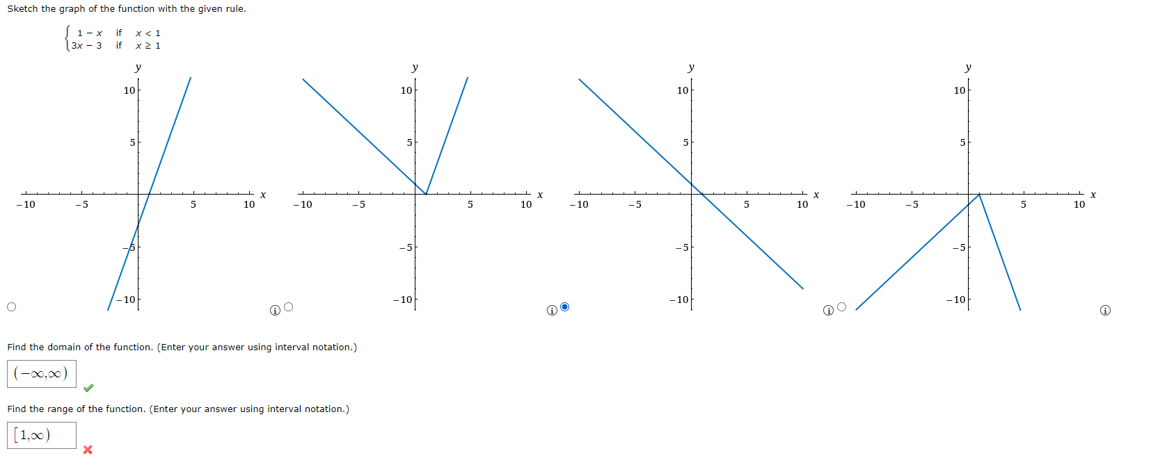 Solved Sketch the graph of the function with the given rule. | Chegg.com