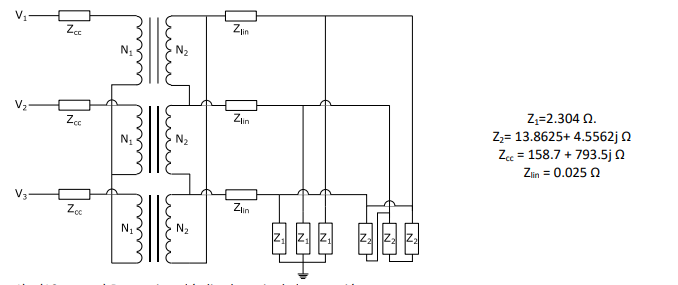 Solved Consider the following three-phase bank, built from 3 | Chegg.com