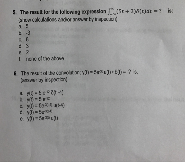 Solved The result for the following expression | Chegg.com