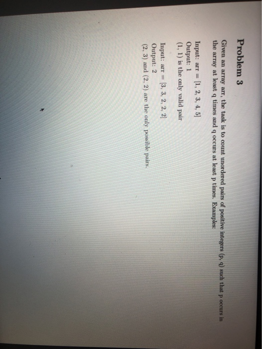Solved Problem 3 Given an array arr, the task is to count | Chegg.com