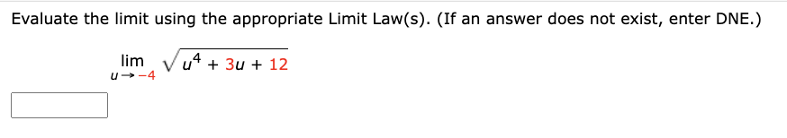 Solved Evaluate the limit using the appropriate Limit | Chegg.com