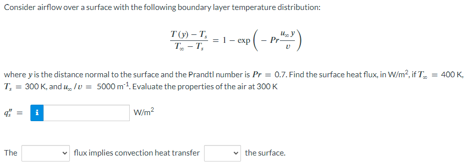 Solved Consider airflow over a surface with the following | Chegg.com