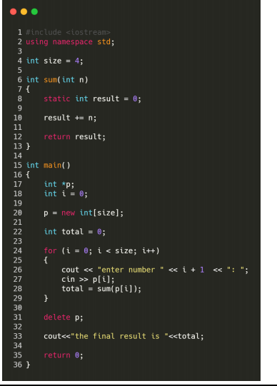 Solved int *P; 1 #include 2 using namespace std; 3 4 int | Chegg.com