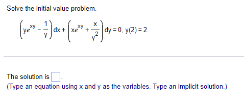 Solved Solve the initial value problem. | Chegg.com